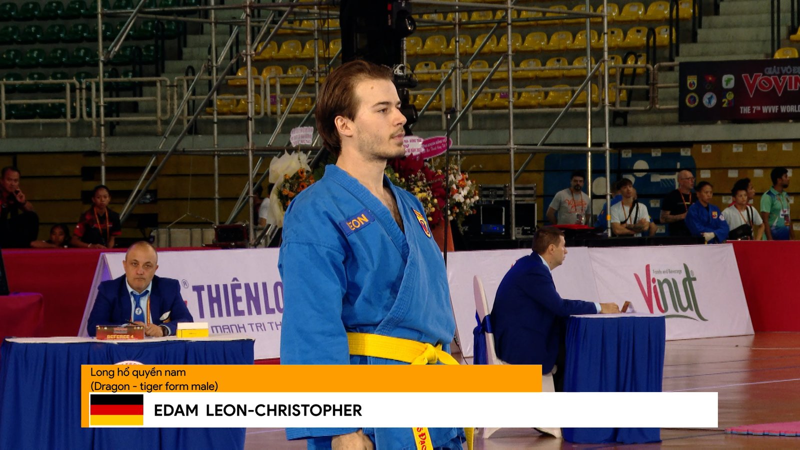 Bài biểu diễn Long hổ quyền nam do vận động viên Edam Leon-Christopher ...